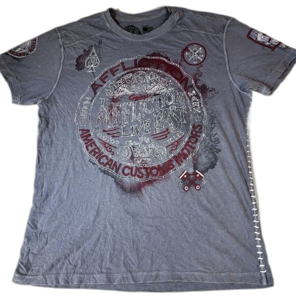 Affliction | Shirts | Affliction American Customs Shirt Mens Size Large ...